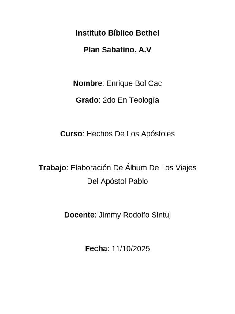 Viajes Del Apostol Pablo | PDF | Pablo el apóstol | Bernabé