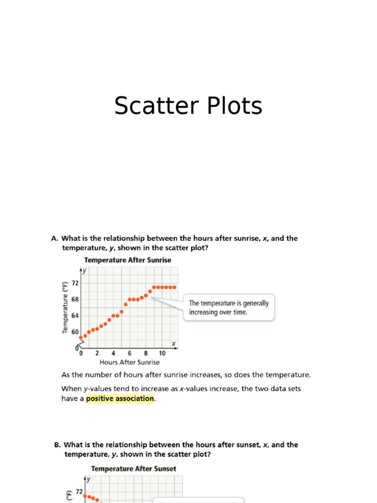 Scatter Plots | PDF