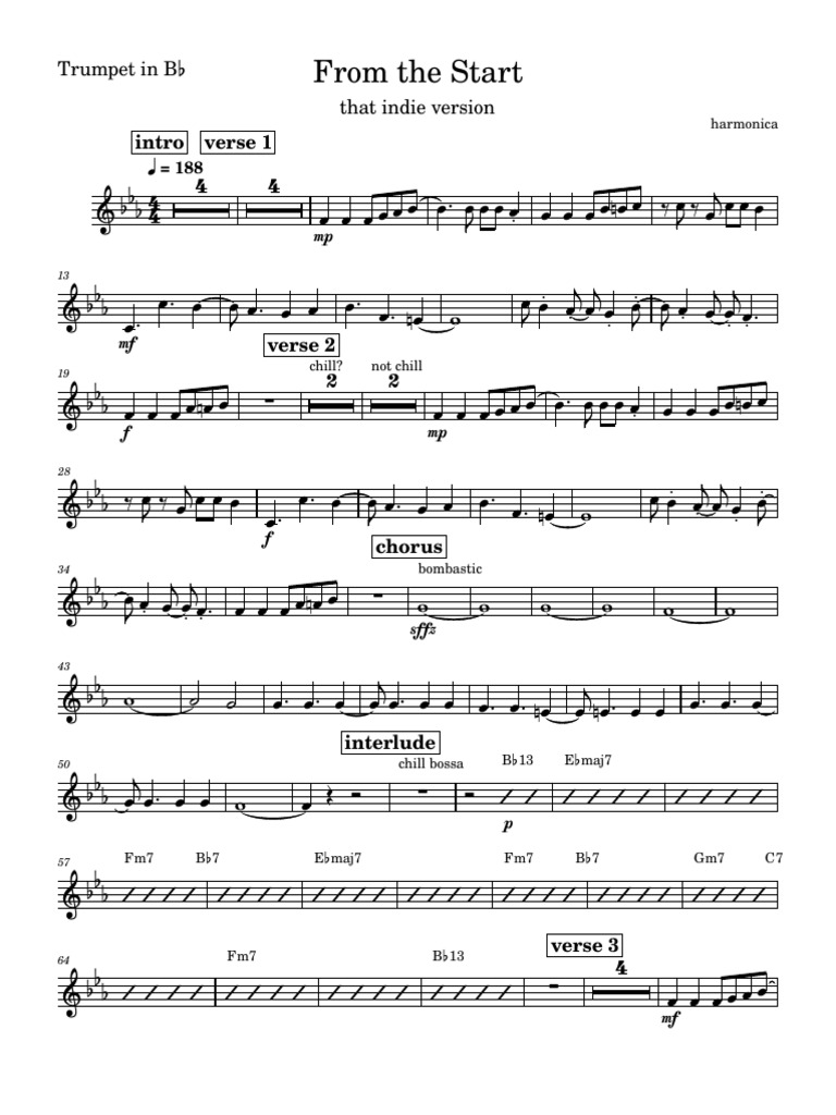 From The Start-Trumpet in BB | PDF