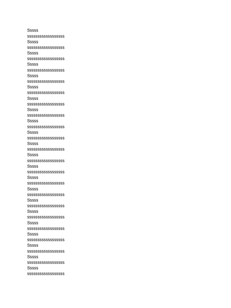 Sssss | PDF