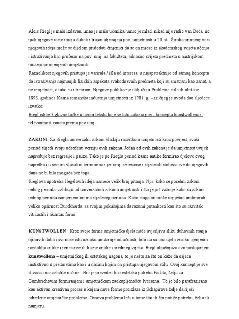 Alois Riegl | PDF