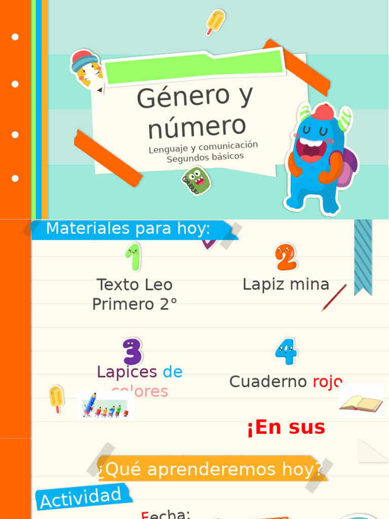 Género y Número de Sustantivos | PDF
