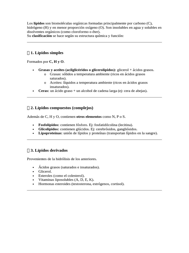 Lipidos Definiciones | PDF