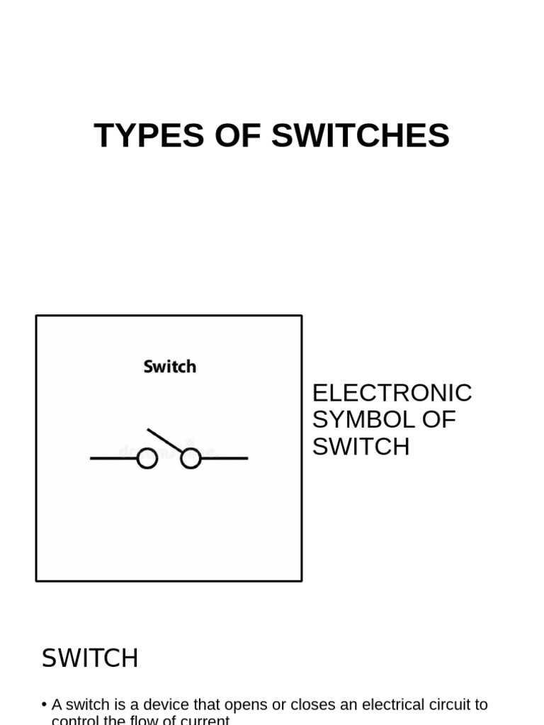 Types of Electrical Switches Explained | PDF