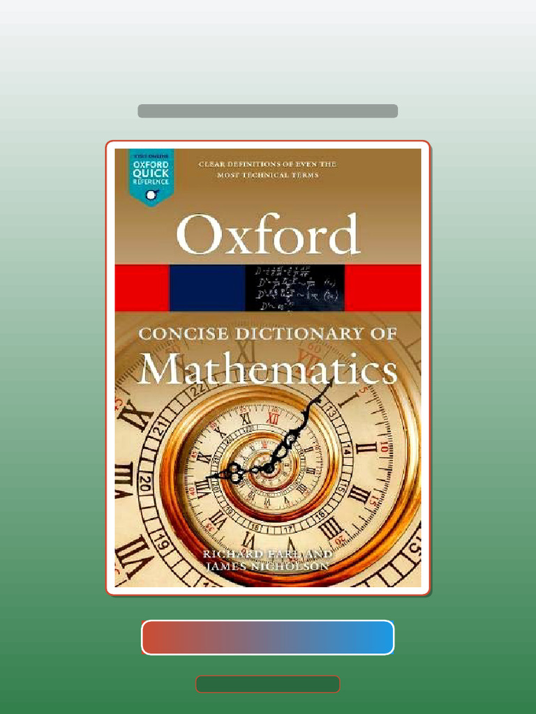 Get PDF of The Concise Oxford Dictionary of Mathematics 6th Edition ...