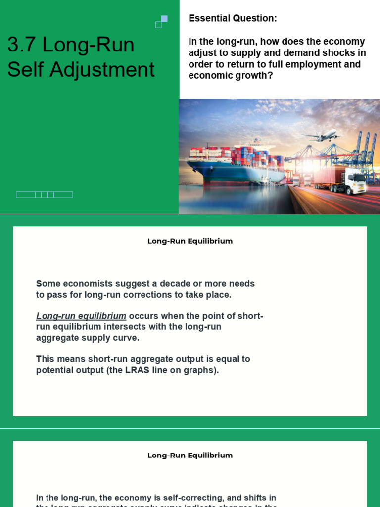 Long-Run Economic Self-Adjustment | PDF | Long Run And Short Run ...