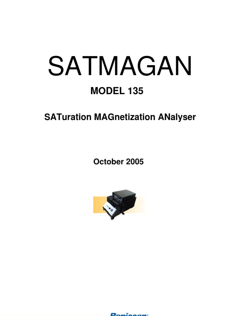 Satmagan Description and II Info Oct 2005 | PDF | Magnetism | Iron