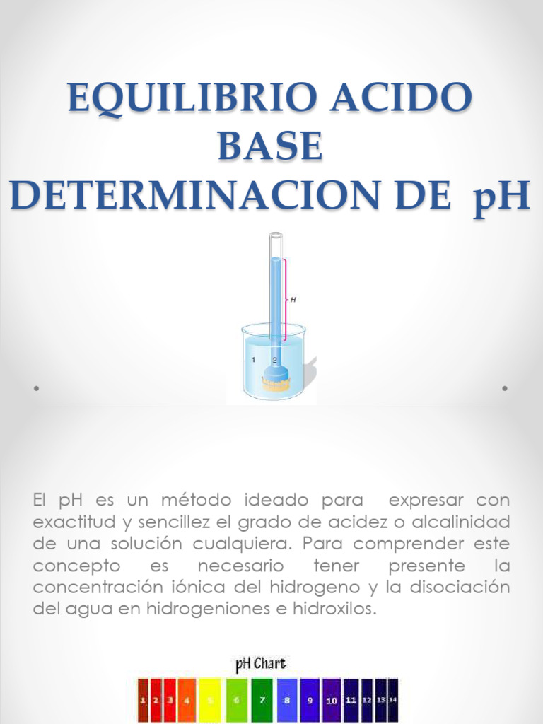 Equilibrio Ácido-Base y pH | PDF | Solución tampón | Constante de ...