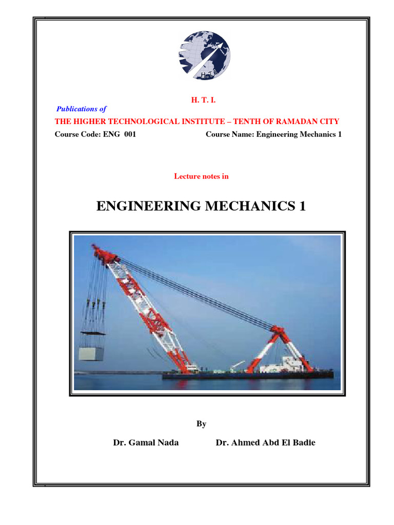 Engineering Mechanics | PDF | Weight | Euclidean Vector