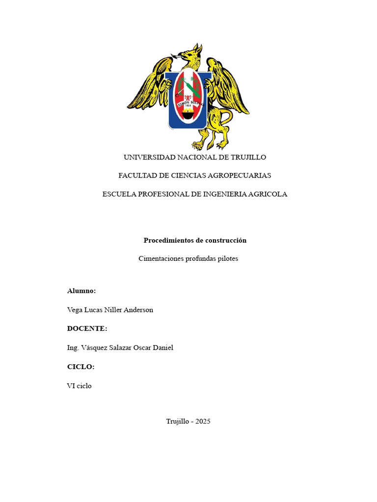 Cimentaciones Profundas: Pilotes y Materiales | PDF | Materiales de ...