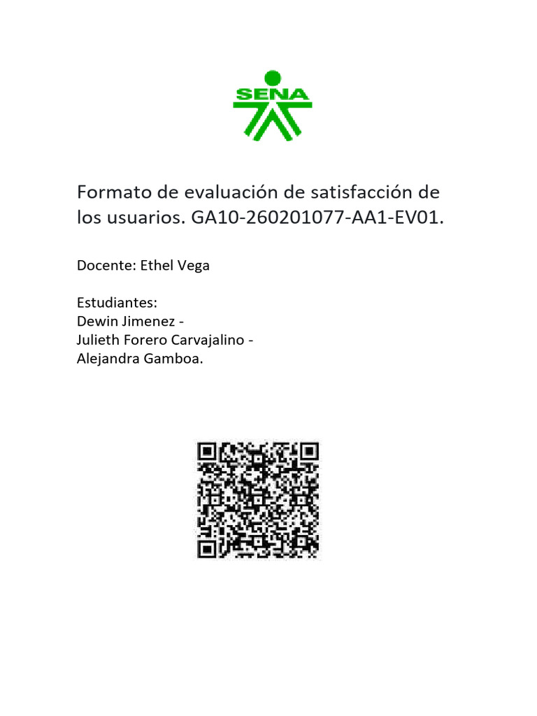 Codigo QR - Encuesta | PDF