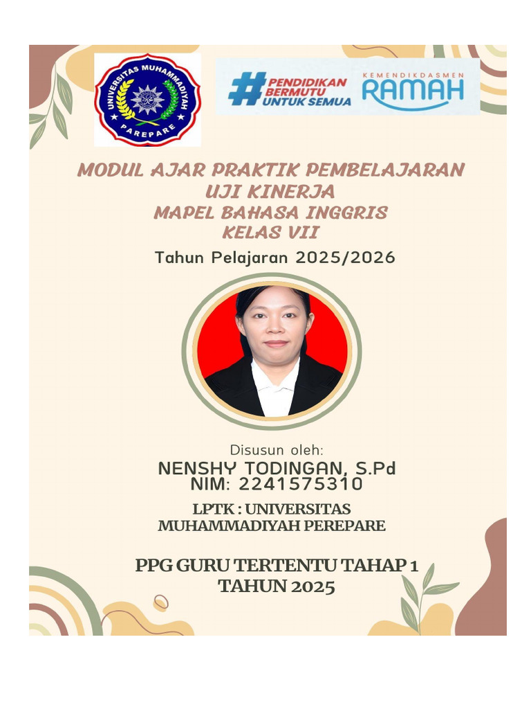 Modul Ajar Simple Present Tense | PDF