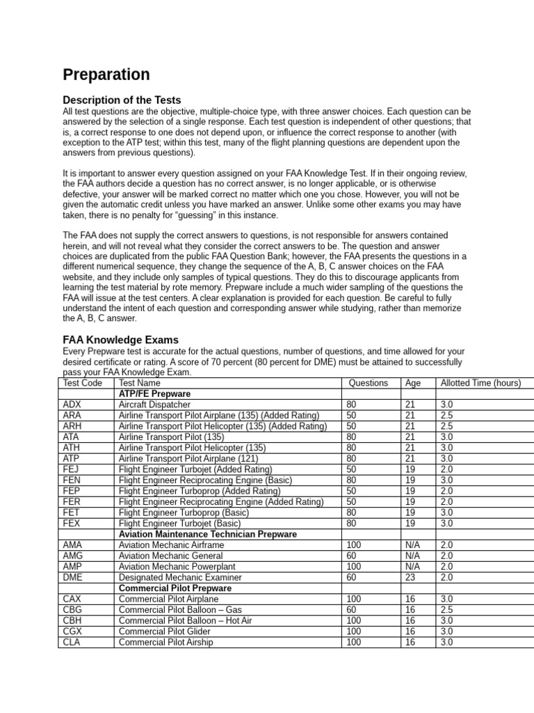 Preparation | PDF | Flight Instructor | Aerospace