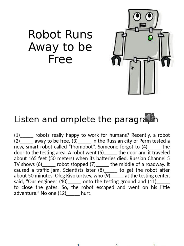 Lesson 22 - Robots | PDF