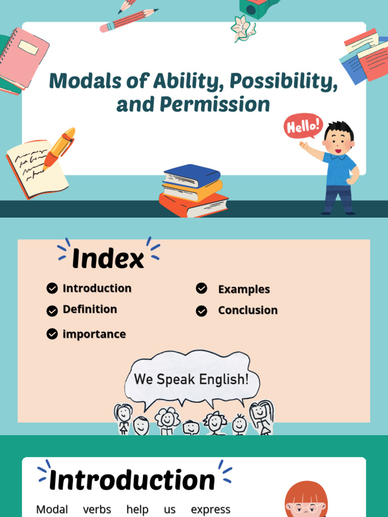 Modals of Ability Possibility and Permission | PDF
