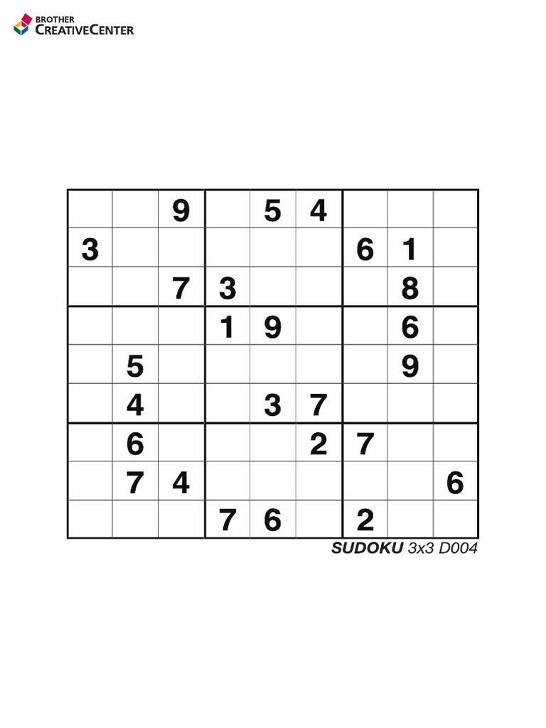 Sudoku 3x3 d004 1 en | PDF
