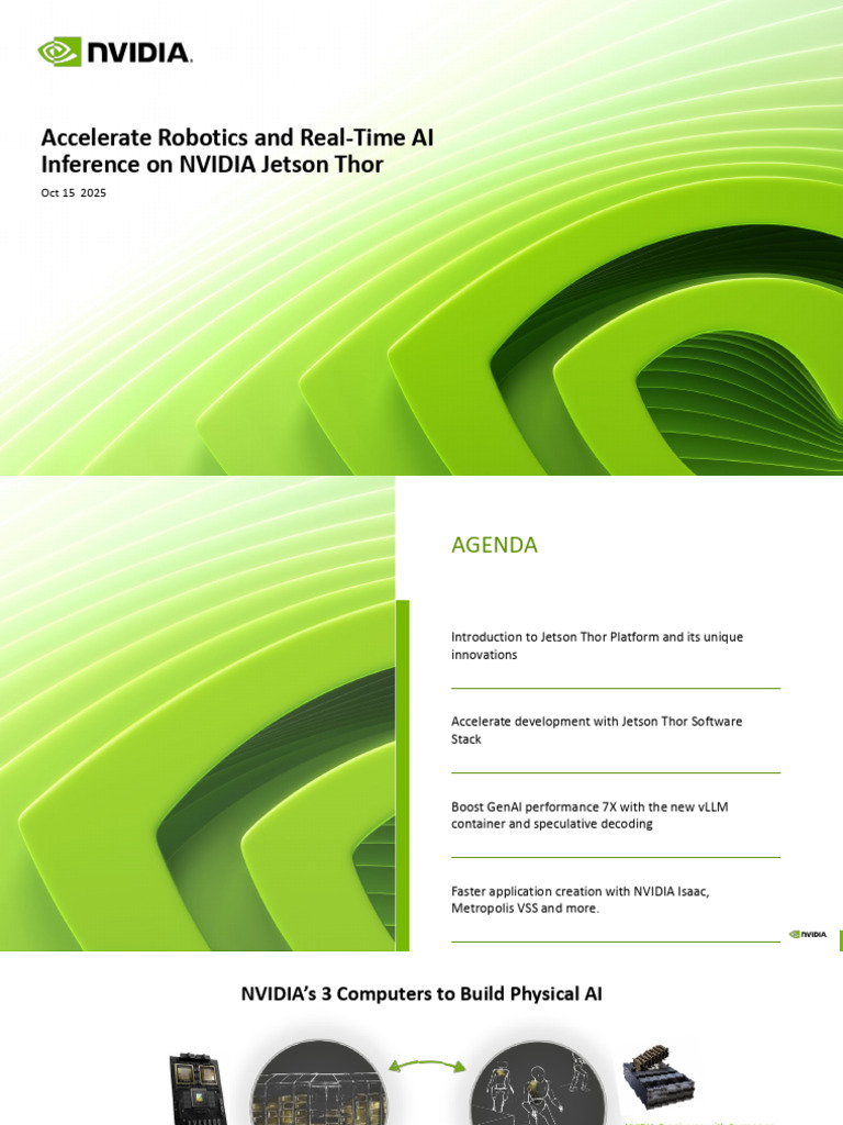 Jetson Thor: AI Robotics Acceleration Guide | PDF | Graphics Processing ...