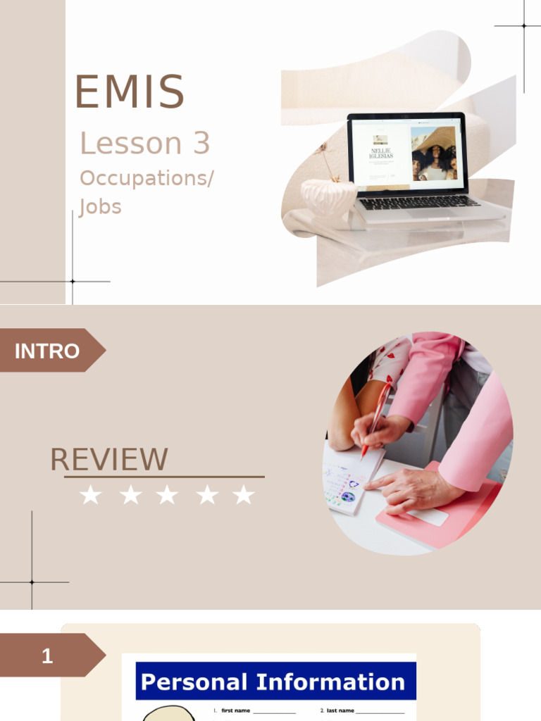 COM - Lesson 3 - Occupations | PDF