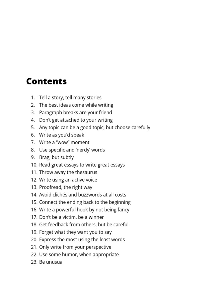 23 Essay Tips To Stand Out | PDF | Essays | Humour
