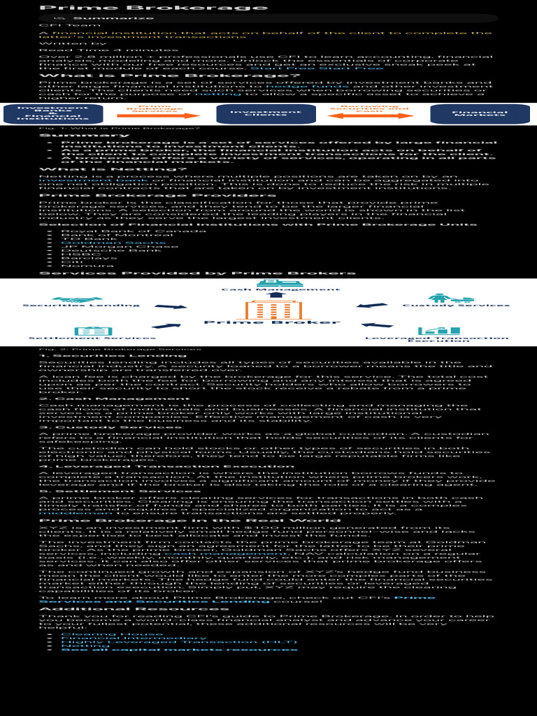 Understanding Prime Brokerage Services | PDF | Securities (Finance ...