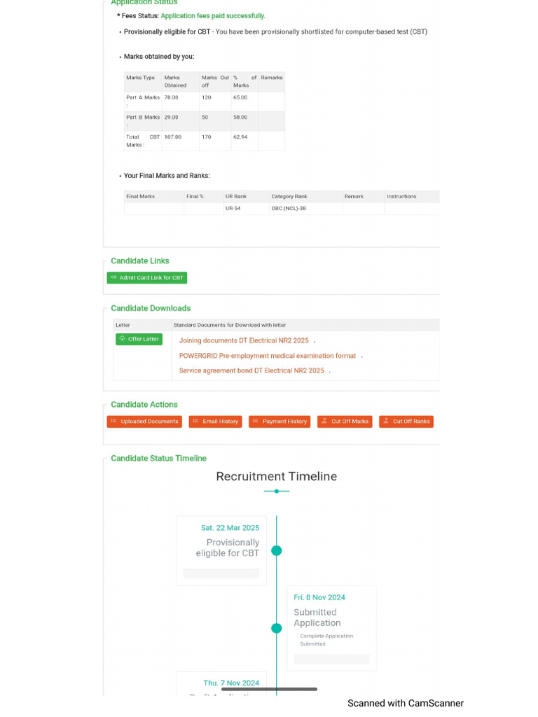 PGCIL Waiting Clear | PDF
