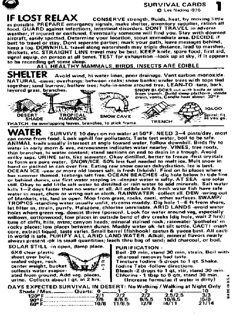 Nading Survival | PDF