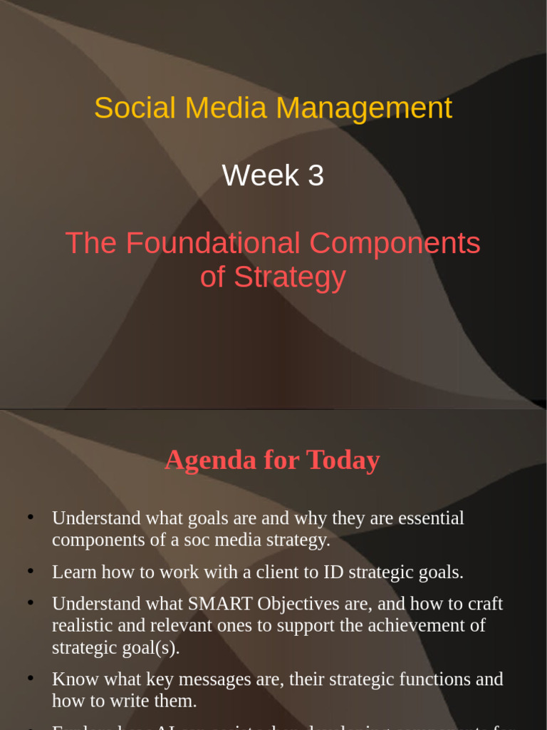 Week 3 - The Foundational Components of Strategy | PDF | Goal ...