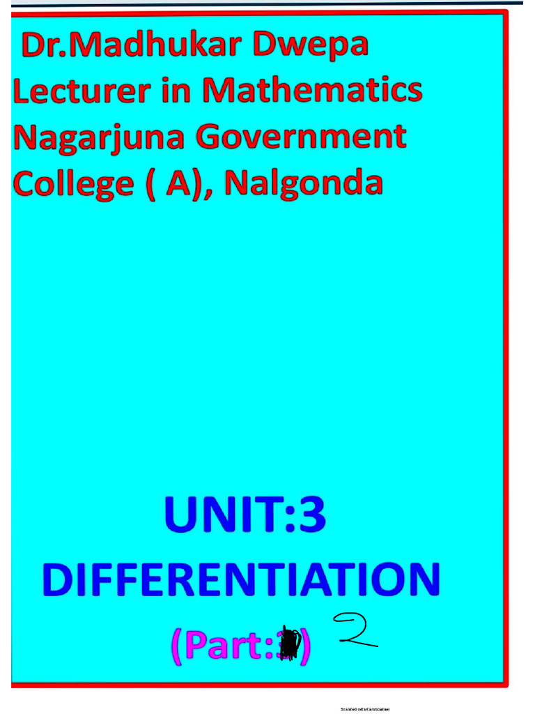 SEM3 Real Analysis UNIT3 (Part2) | PDF