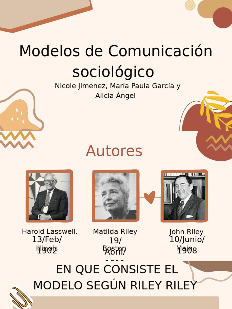 Modelos de Comunicación: Lasswell y Riley | PDF