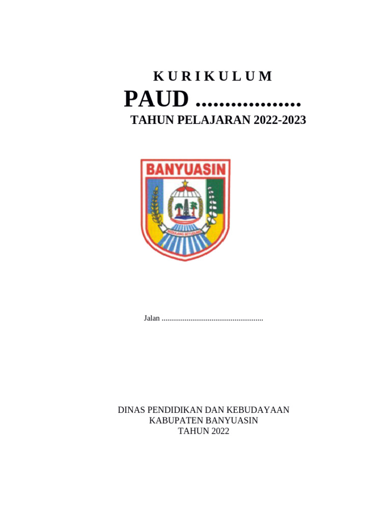 Contoh Ktsp-Paud | PDF