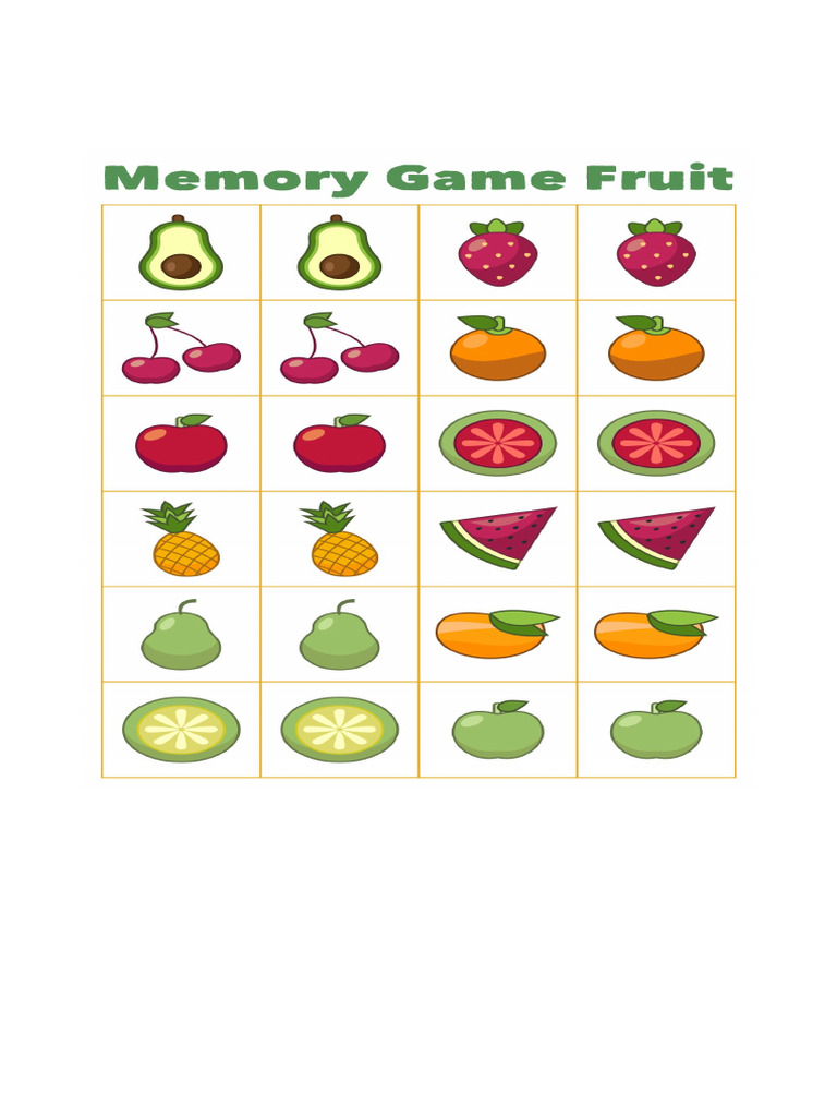 Printable Visual Memory Gamen 6271.Jpg | PDF