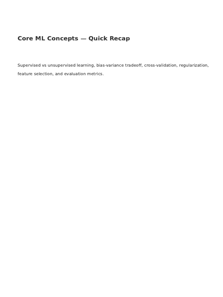 ML Interview Questions and Strategies | PDF