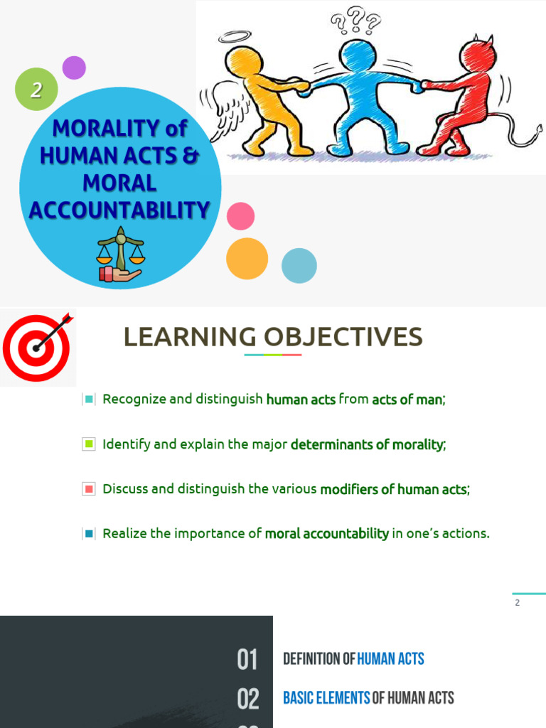 Philo 200 - Lesson 2 - Morality of Human Acts (2025) | PDF | Intention | Free Will