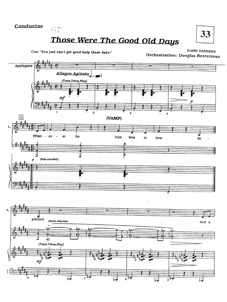Those Were The Good Old Days | PDF