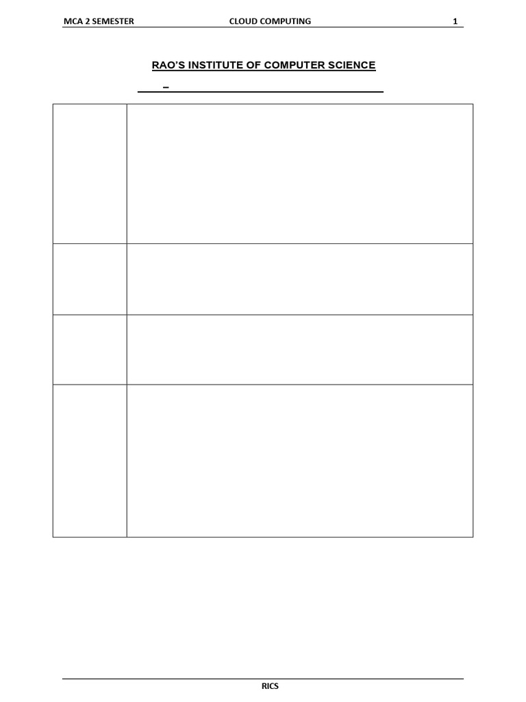 Cloudcomputing Mca2sem Ok | PDF | Cloud Computing | Graphics Processing Unit