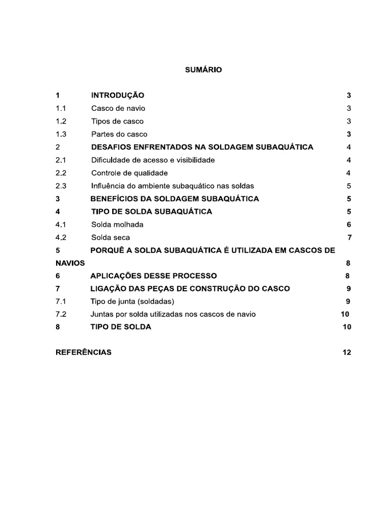 Trabalho Sobre Soldagem Subaquatica | PDF