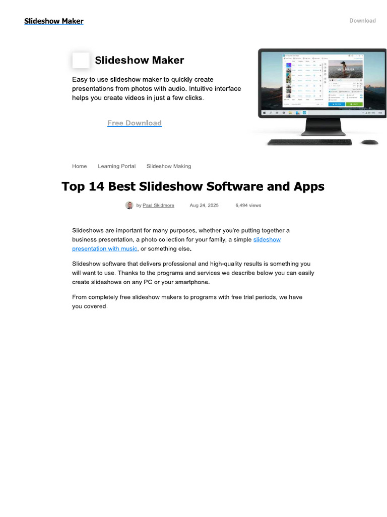14 Best Free Slideshow Software and Services in 2025 - Icecream Apps | PDF