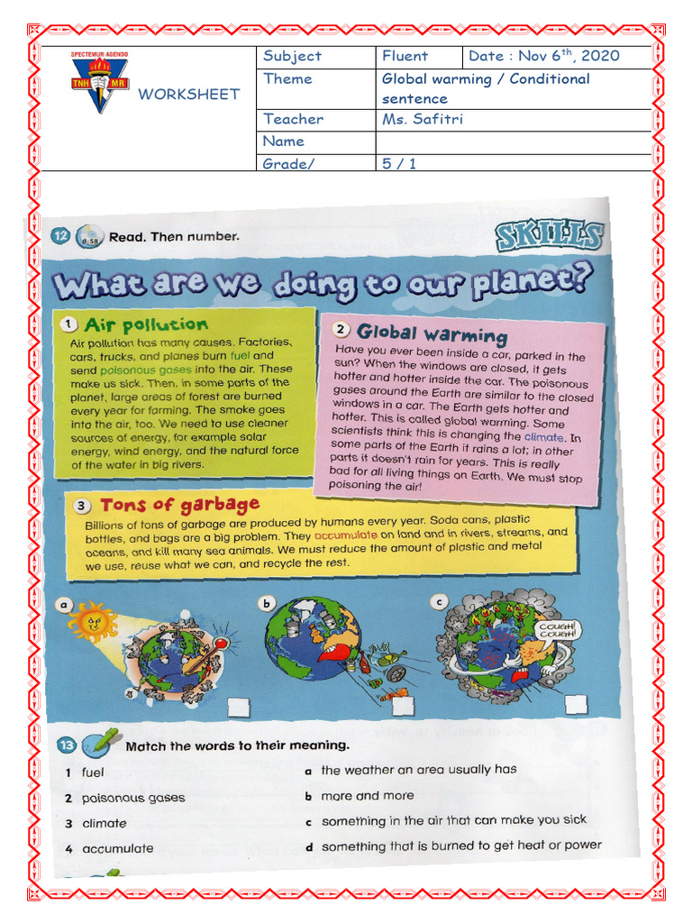 WS F _ Conditional Sentence_global Warming_ Nov 6th-Dikonversi (1) | PDF