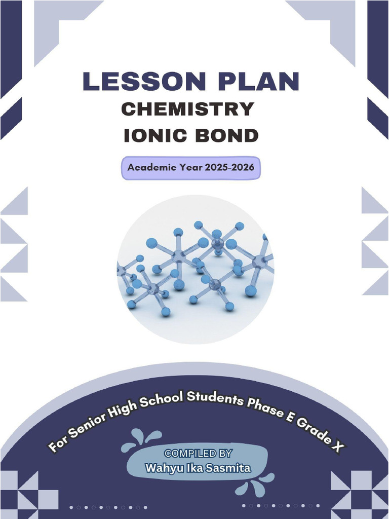 Ionic Bond Lesson Plan for Students | PDF | Chemical Bond | Ionic Bonding