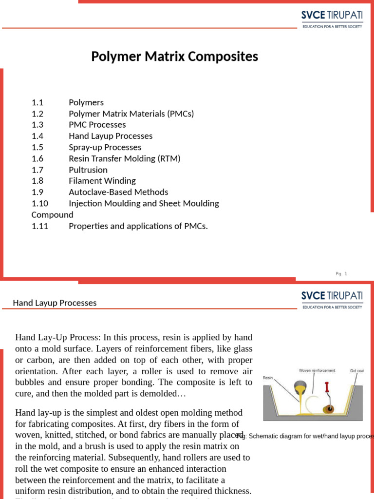 Polymer Matrix Composite Manufacturing Techniques | PDF | Composite ...