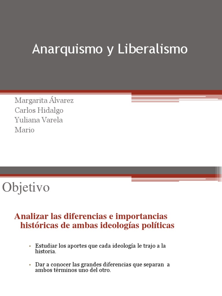 Anarquismo y Liberalismo | PDF | Anarquismo | Liberalismo