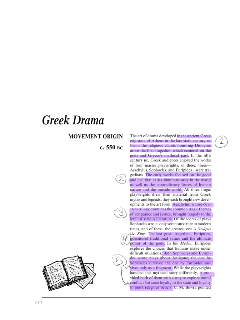 Overview of Greek Drama and Playwrights | PDF | Sophocles | Aeschylus