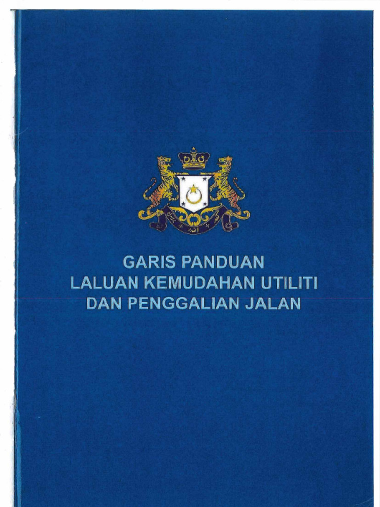 Garis Panduan Laluan Kemudahan Utiliti Dan Penggalian Jalan | PDF