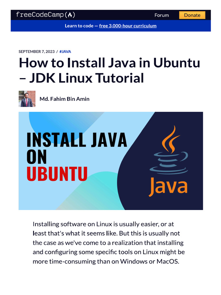 JDK in Linux | PDF