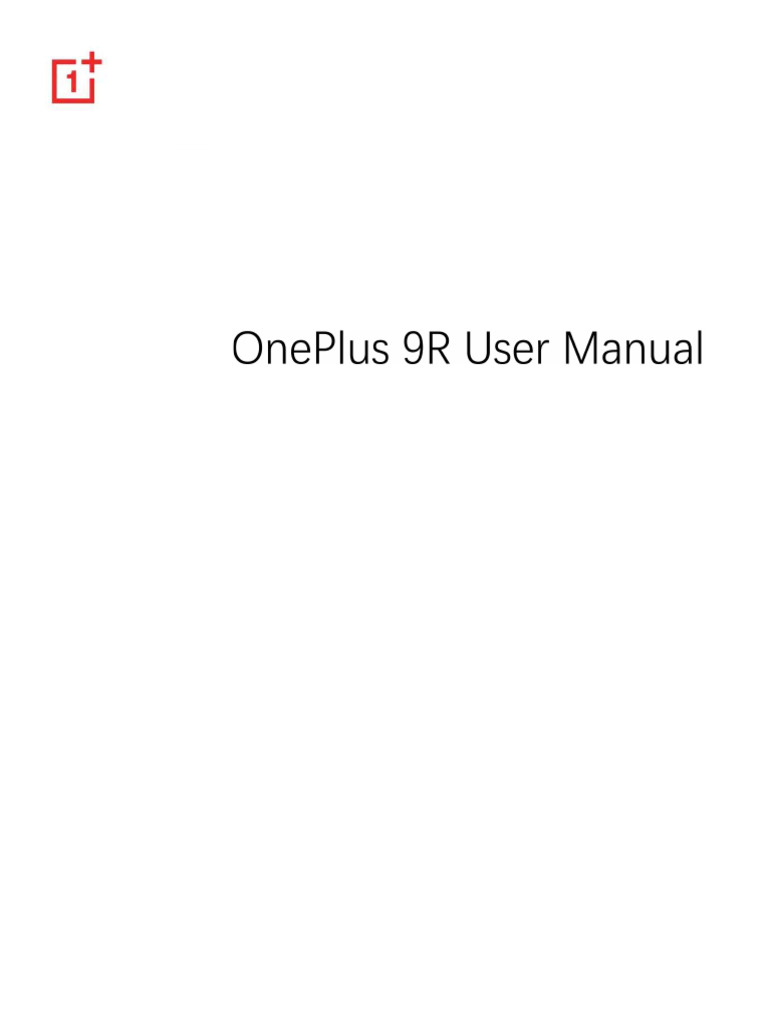OnePlus 9R - User Manual | PDF