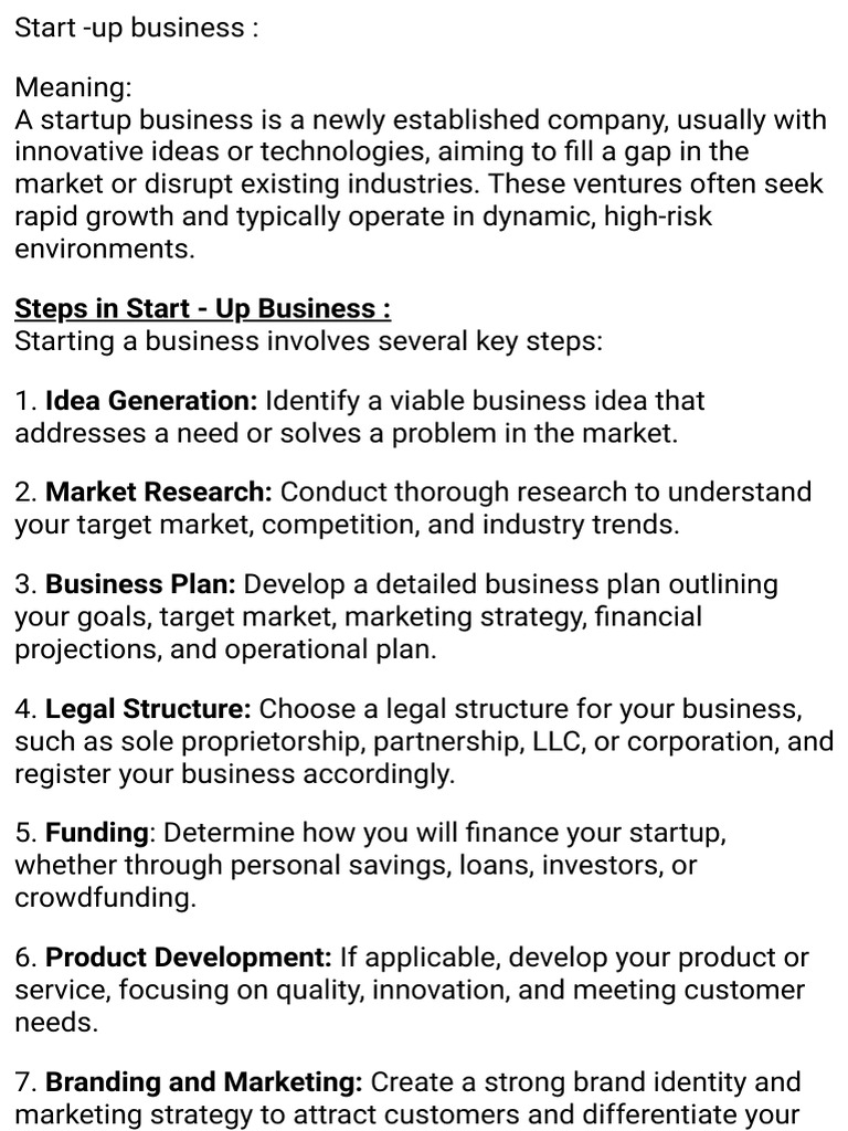 Essential Steps for Startup Success | PDF | Agriculture | Financial ...