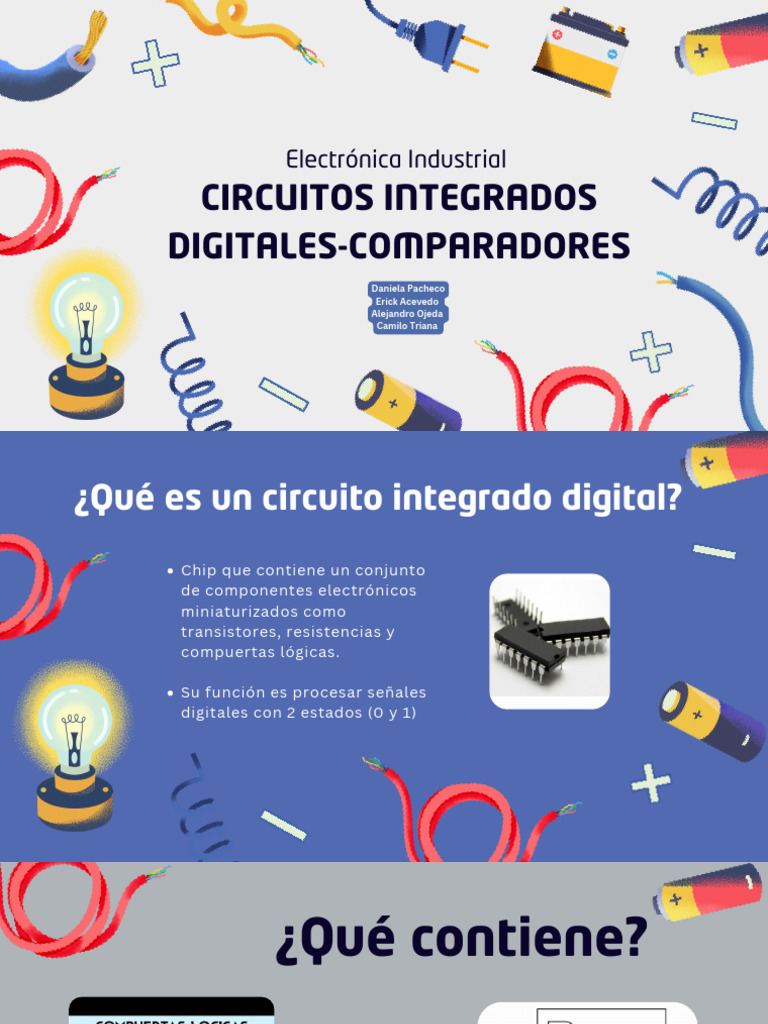 Comparadores Digitales en Electrónica Industrial | PDF | Electrónica ...