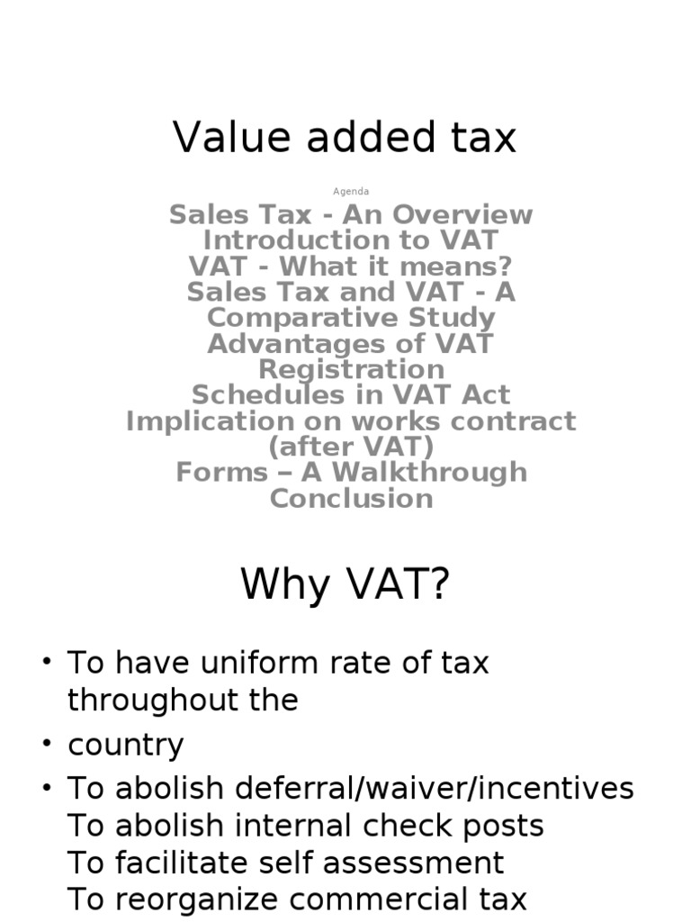 Understanding Value Added Tax (VAT) | PDF