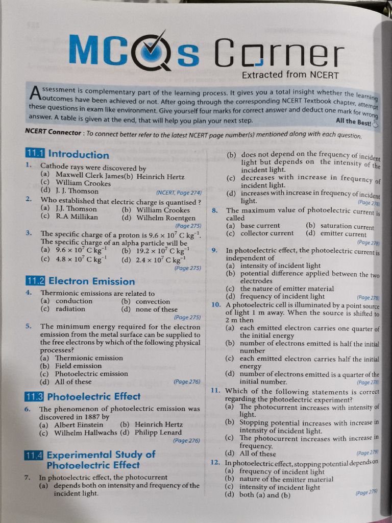 Dual Nature of Radiation and Matter MTG | PDF | Photoelectric Effect ...