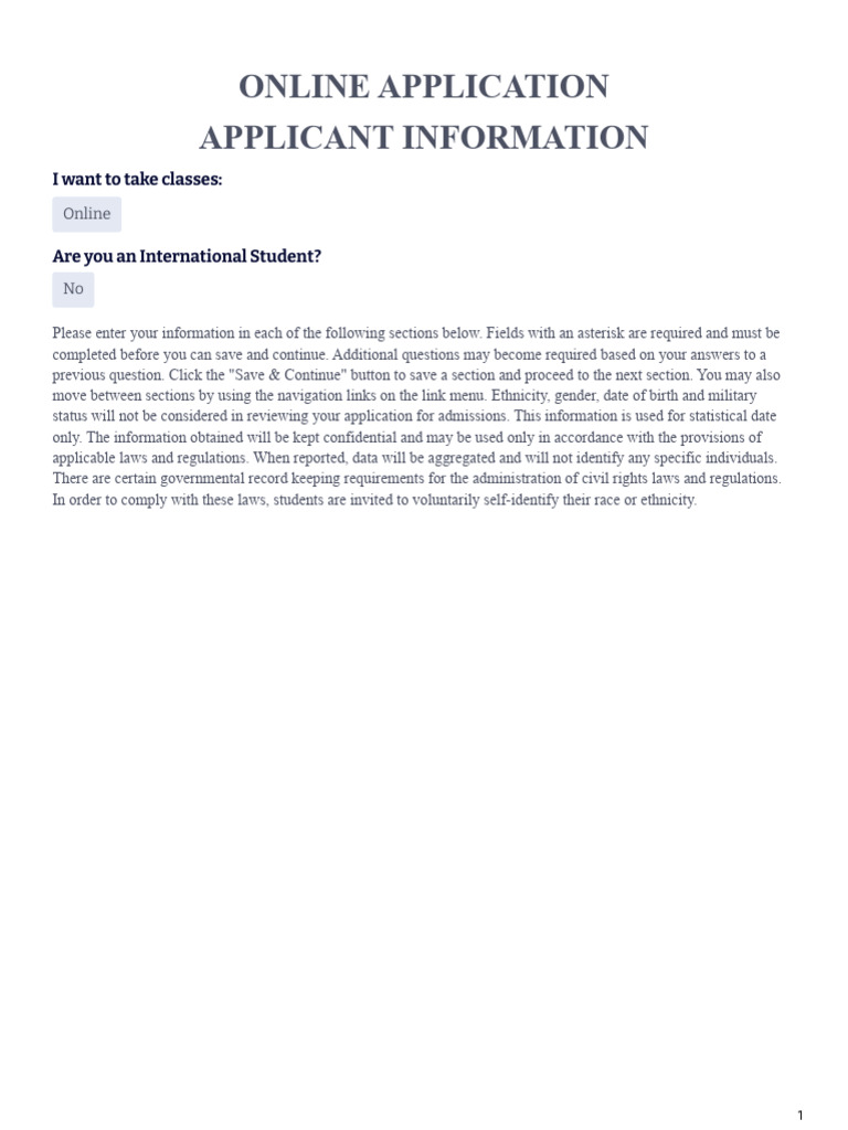 Application For Enrollment | PDF | Race And Ethnicity In The United ...